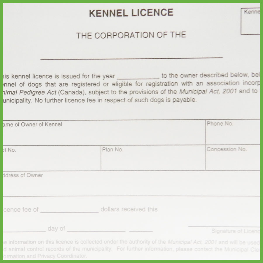 Dog Licence Receipt Book - Municipal Supplies - Municipal World