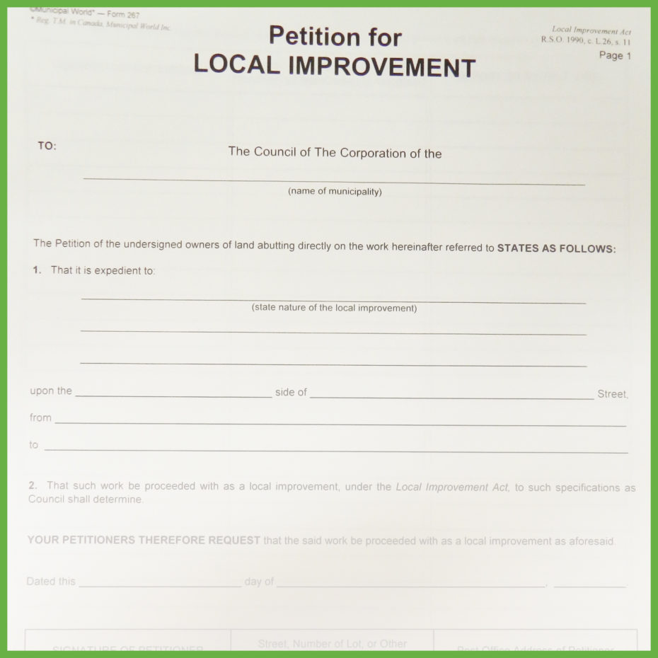 Municipal Government Forms - Municipal World