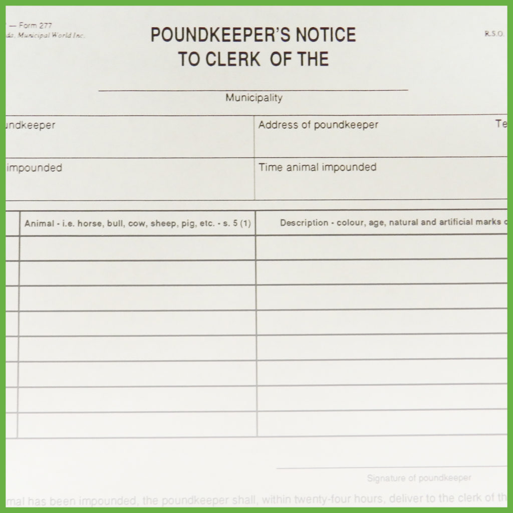 Animal Control Forms Archives - Municipal World