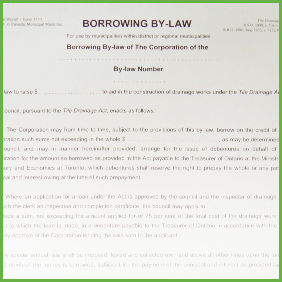 Borrowing By-Law - Form 2